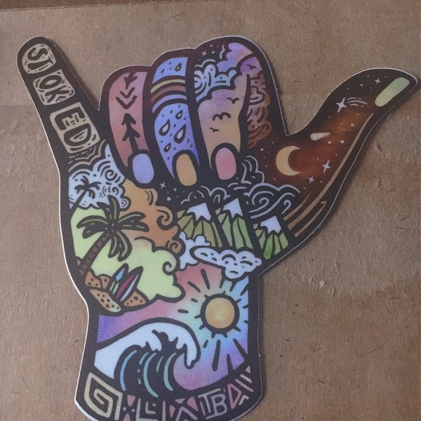 STOKED // Weatherproof Outdoor Sticker // Vinyl 4" - Nature, Exploring ...