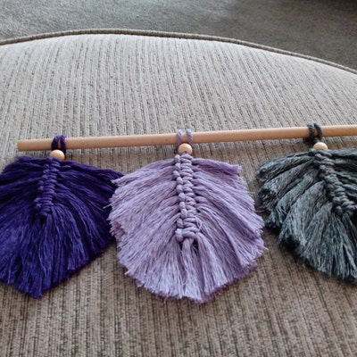 DIY Leaf Macrame Wall Hanging Kit With Video Tutorial Make Your Own ...