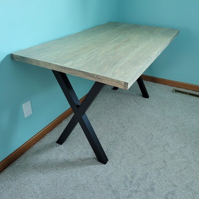 H 28 Inch, Office Desk Table Legs, X Shape, 1 Pair, W5037BW - Etsy