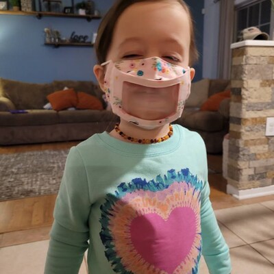 Lip Reading Face Mask Clear Face Mask Window Face Mask ASL - Etsy