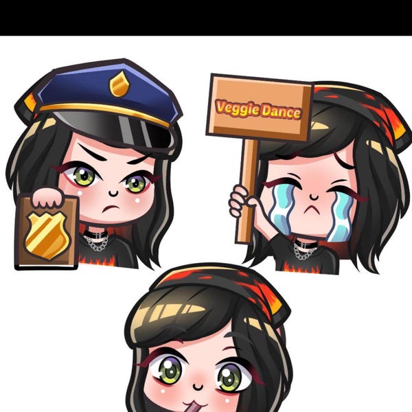 Custom Pngtuber Chibi, Pngtuber Model, Chibi Emotes, Discord Twitch ...
