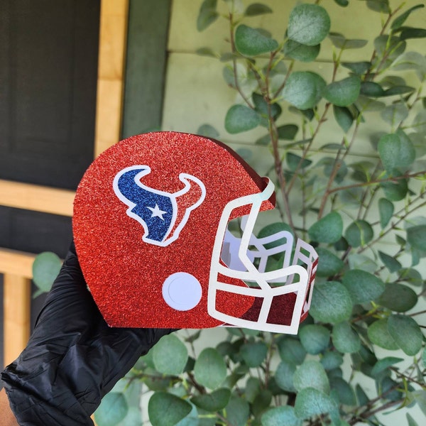 Football Helmet SVG. DIY 3D Football Helmet Gift Box SVG. Football ...