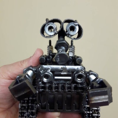 Recycled Metal Little Bot Sculpture by Kreatworks / Recycle Metal ...