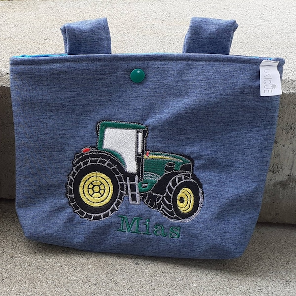 Farm Tractor Embroidery Design 4 Sizes - Tiny Machine Embroidery File ...