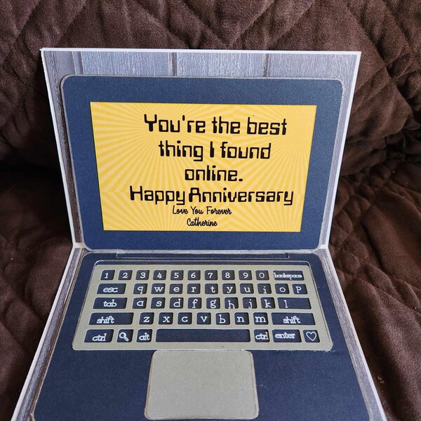 Laptop Gift Card Holder, Laptop Card Svg, Laptop Cut File, Computer ...