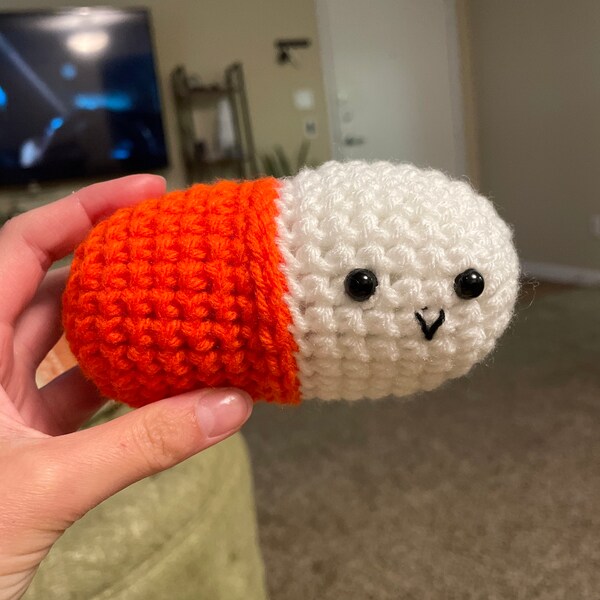 Crochet Chill Pill Plush - Etsy