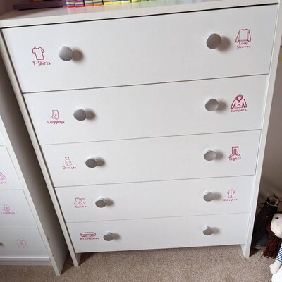 Kids Wardrobe Clothing Organisation Labels, Childrens Bedroom, Storage ...