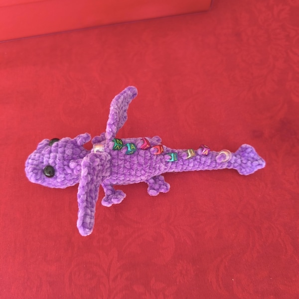 Beaded Fidget Dragon Crochet Pattern: Beginner Friendly, No Sew ...