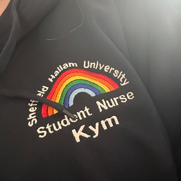 NHS Medical Zipped Hoodie, With Heart Design for NHS Cardiac Personnel ...
