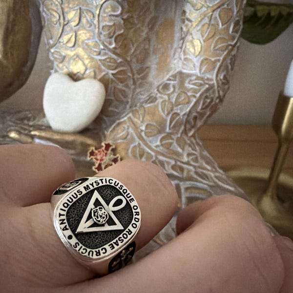 Rousea Crucis Ring, Antiquus Mysticusque Ordo Rosae Crucis Ring, Amorc ...