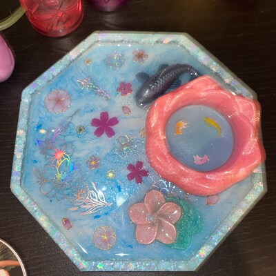 Dragon Tray Black Resin Dragon Decorative Tray Japanese Style Dragon ...