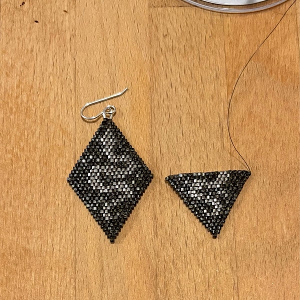 Snake Python Brick Stitch Earring Pattern, Cobra Earring Pattern, Seed ...