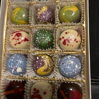 Artisan Chocolate Bon Bons. 15 Piece Box. Gluten Free. Simple ...