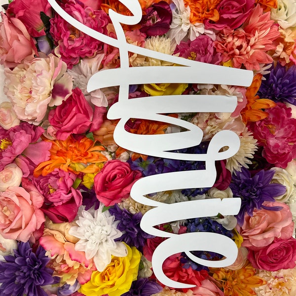 Custom Plastic Text Sign (flexible) | Ideal for Events, Weddings ...