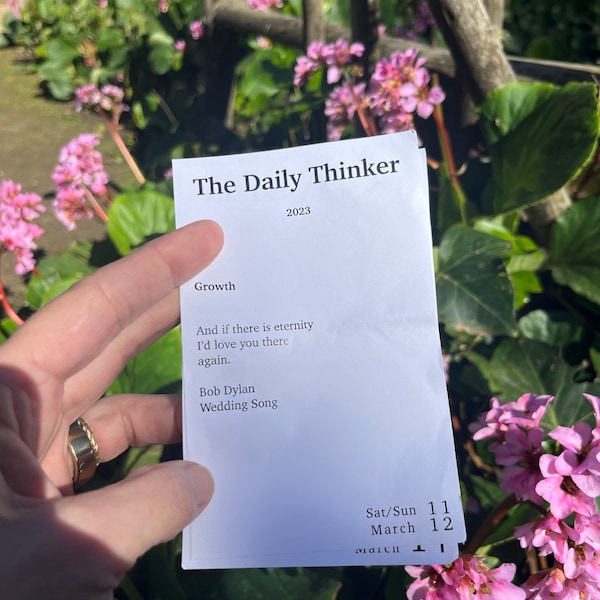 2025 Daily Thinker Quote A Day Desk Calendar Book Lover Stocking ...