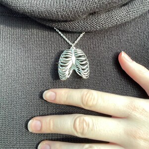 Rib Cage Necklace Ribcage Jewelry Pendant - Etsy
