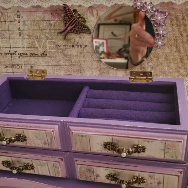 Vintage Wood Box, Keepsake/memory Box, Gift Box, Steampunk Heart ...