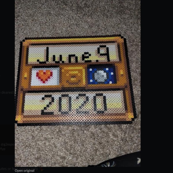Stardew Valley: Anniversary Clock | Perler Bead Art | Magnets ...