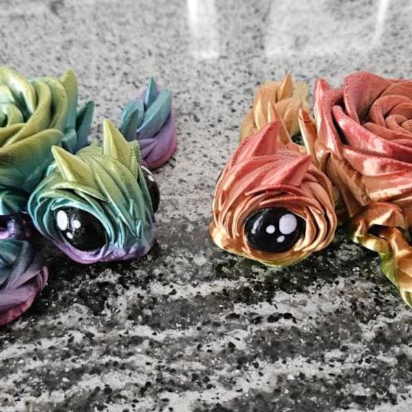 Roseurtle, Rose Turtle, STL Print Files, Articulating Flexi Wiggle Pet ...