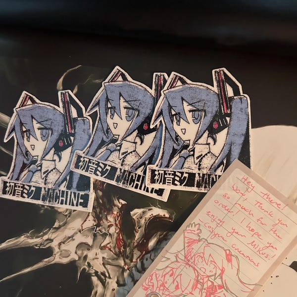 Alien Kasane Teto Sticker Chibi Gnarp Gnarp Ver. - Etsy