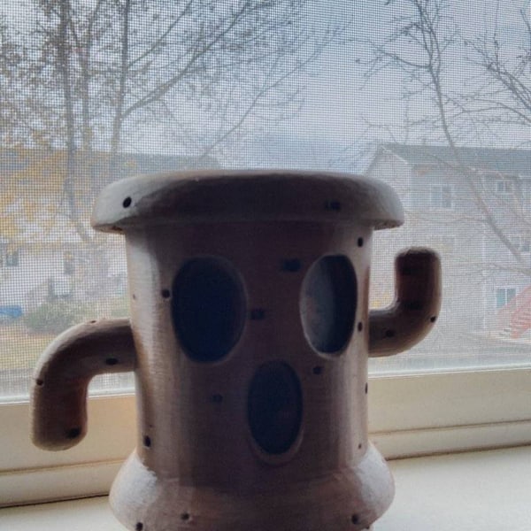 3D Printed Hand-painted Gyroid Lloid Succulent Planter Vase Inspired by ...