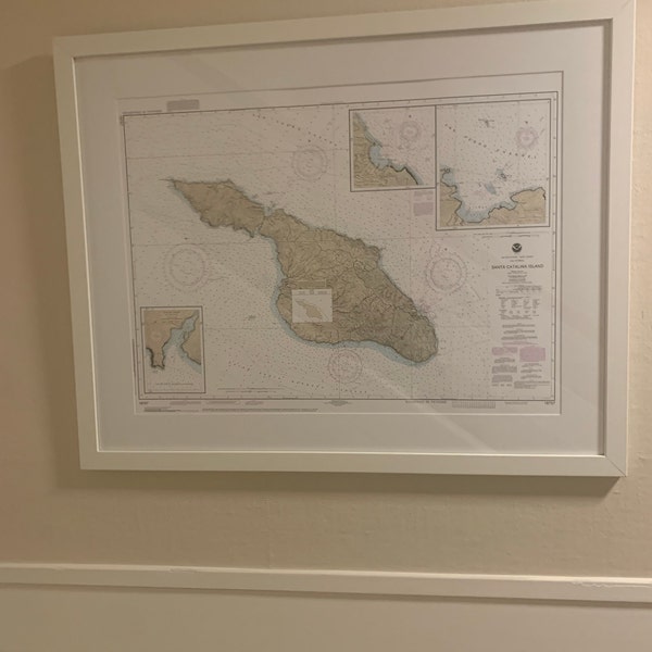Framed Nautical Map 13226 : Mount Hope Bay - Etsy