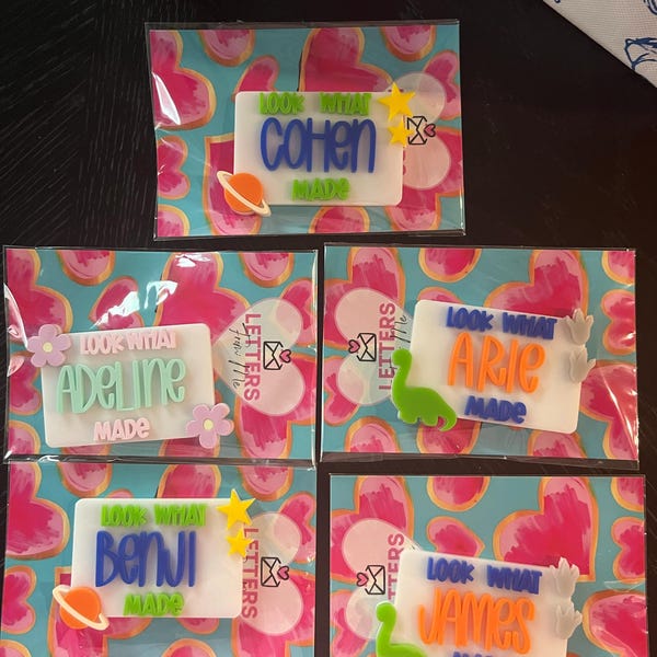 Backpack Name Tag Acrylic Keychain Personalized Acrylic Name Tag Diaper ...