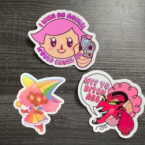 Eyeball Dongo Vinyl Sticker Holographic Sticker Pastel - Etsy