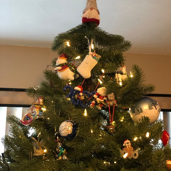 Santa Claus Gnome Christmas Tree Topper. Christmas Gnome, Swedish Tomte ...