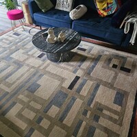 Hand Tufted Rug Hand Tuft Tufted Wool Silk Anthea Floral Designer ...