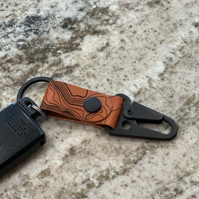 Matte Black Keychain Made From Recycled Bike Inner Tubes - Etsy