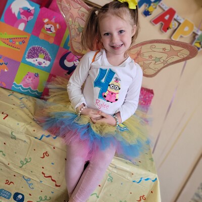 Despicable Me Minion Tutu Set Outfit. 1st Birthday Tutu, 2nd Birthday ...