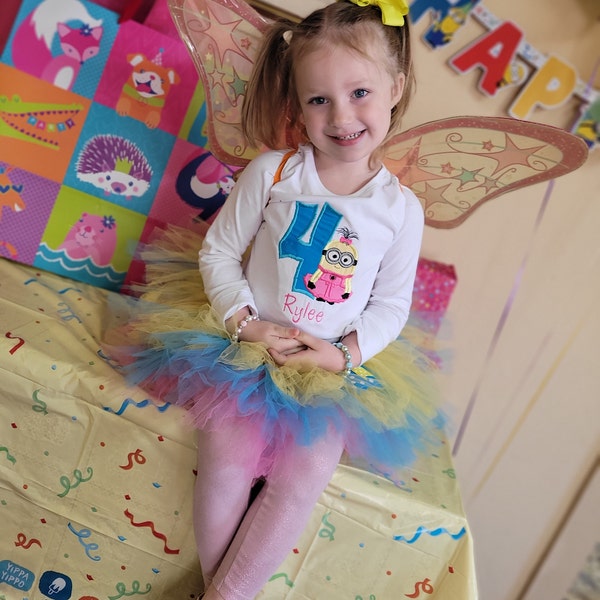 Despicable Me Minion Tutu Set Outfit. 1st Birthday Tutu, 2nd Birthday ...