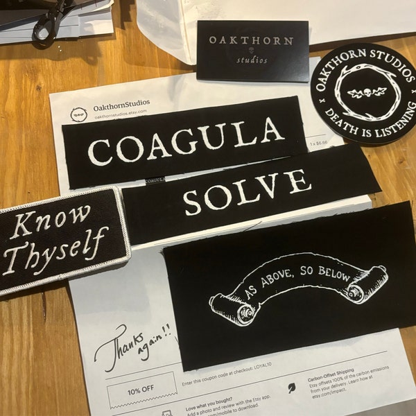 Addams Family Credo Small Patch - Etsy