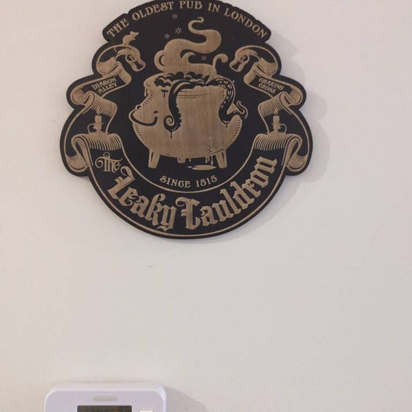 Magical Cauldron Sign | Aged Worn Look | 11" X 11" X .25" | Magical ...