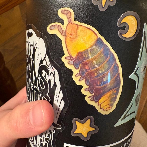 Isopods Vinyl Stickers - 10 Species Variants, Roly Poly, Pill Bug ...