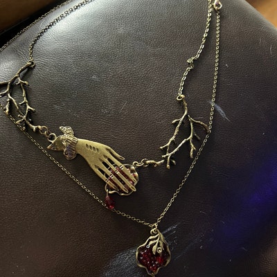 Collar Pin With Raven Skull and Chains, Lapel Pin Elegant Gothic ...