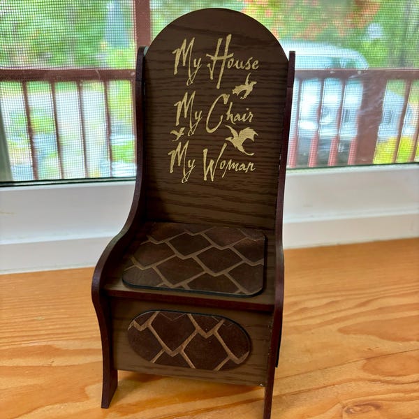 Fourth Wing Inspired Miniature Throne: Wooden Bookshelf Decoration - Etsy