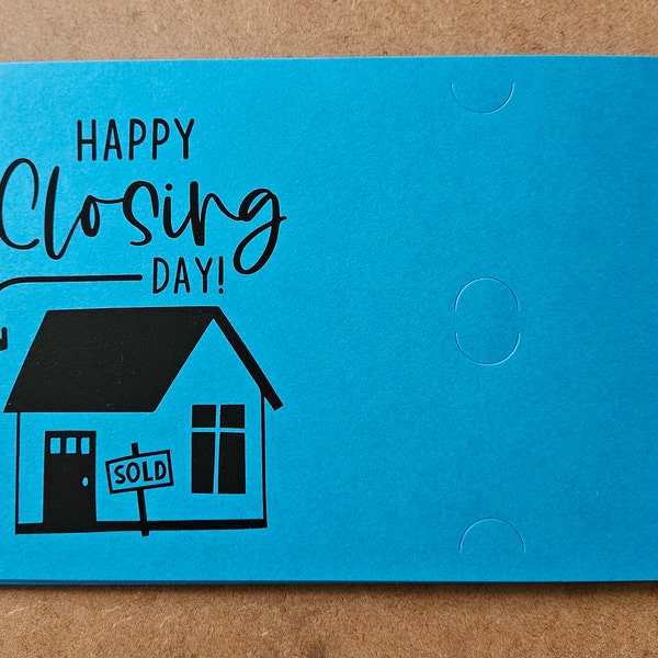 SET of Happy Closing Day Gift Card and Business Card Holder | Mailer ...