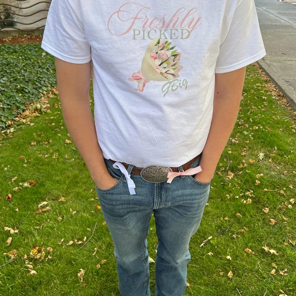 Freshly Picked Big & Little Reveal Shirts // Flowers, Bouquet, Farmers ...