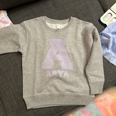 Personalized Name Sweatshirt for Kids First Day of School Sweatshirt ...