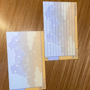 Train Window Sticky Note Cute Kawaii Dreamy Aesthetic Stationery Memo ...