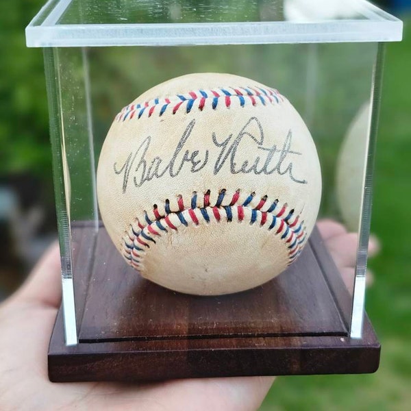 The Sandlot Babe Ruth Autographed 1930's Baseball. Licensed Replica ...