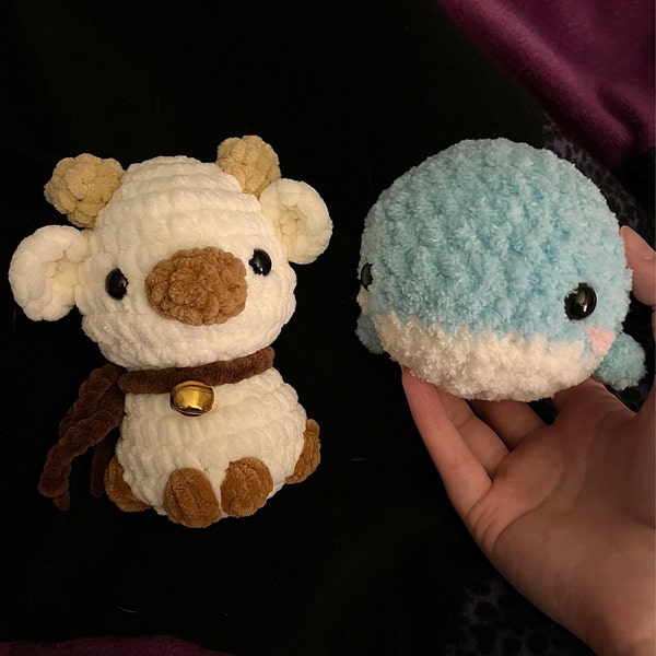 Little Cow Plushie, Cute Mini Cow Crochet Plush, Moochi Tiny Cow, Baby ...