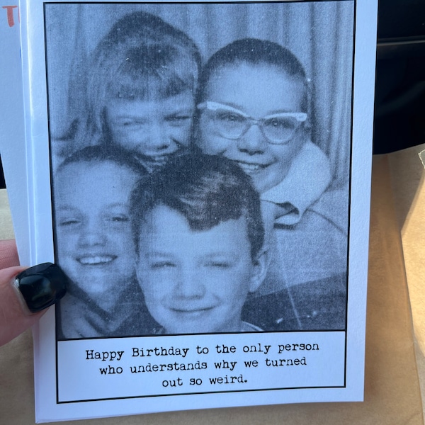 Funny Sister Brother Birthday Card Happy Birthday to the Only Person ...