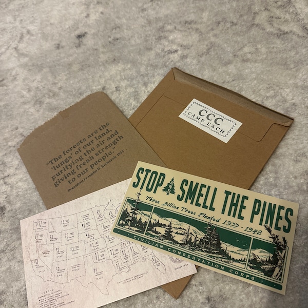 Civilian Conservation Corps Sticker Set + Bumper Sticker CCC - Etsy