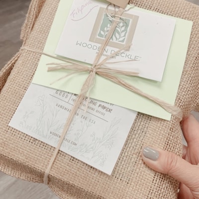 Paper Making Kit: Original 5x7 Kit for Handmade Paper by Wooden Deckle ...