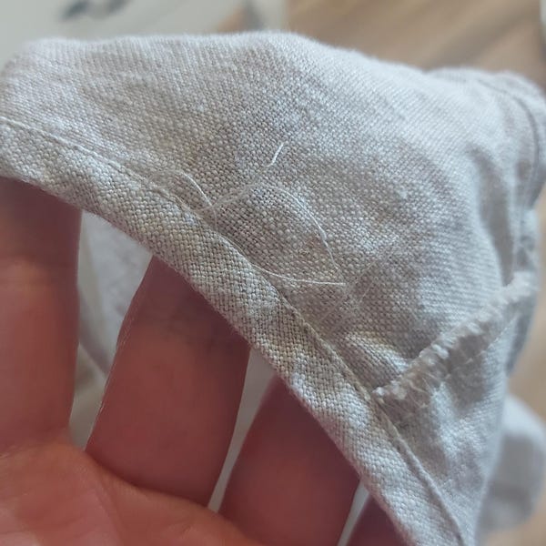 100% Linen Cross Back Apron, Linen Kitchen Apron Japanese, Linen Chef ...