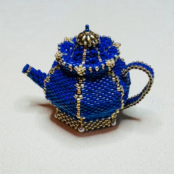 Tiny Beaded Teapot and Cup (pendant or Decorative Object) Tutorial - Etsy