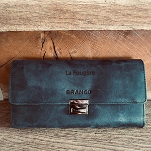 Small Wallet / Mini Wallet Size XS Leather in Red Green - Etsy